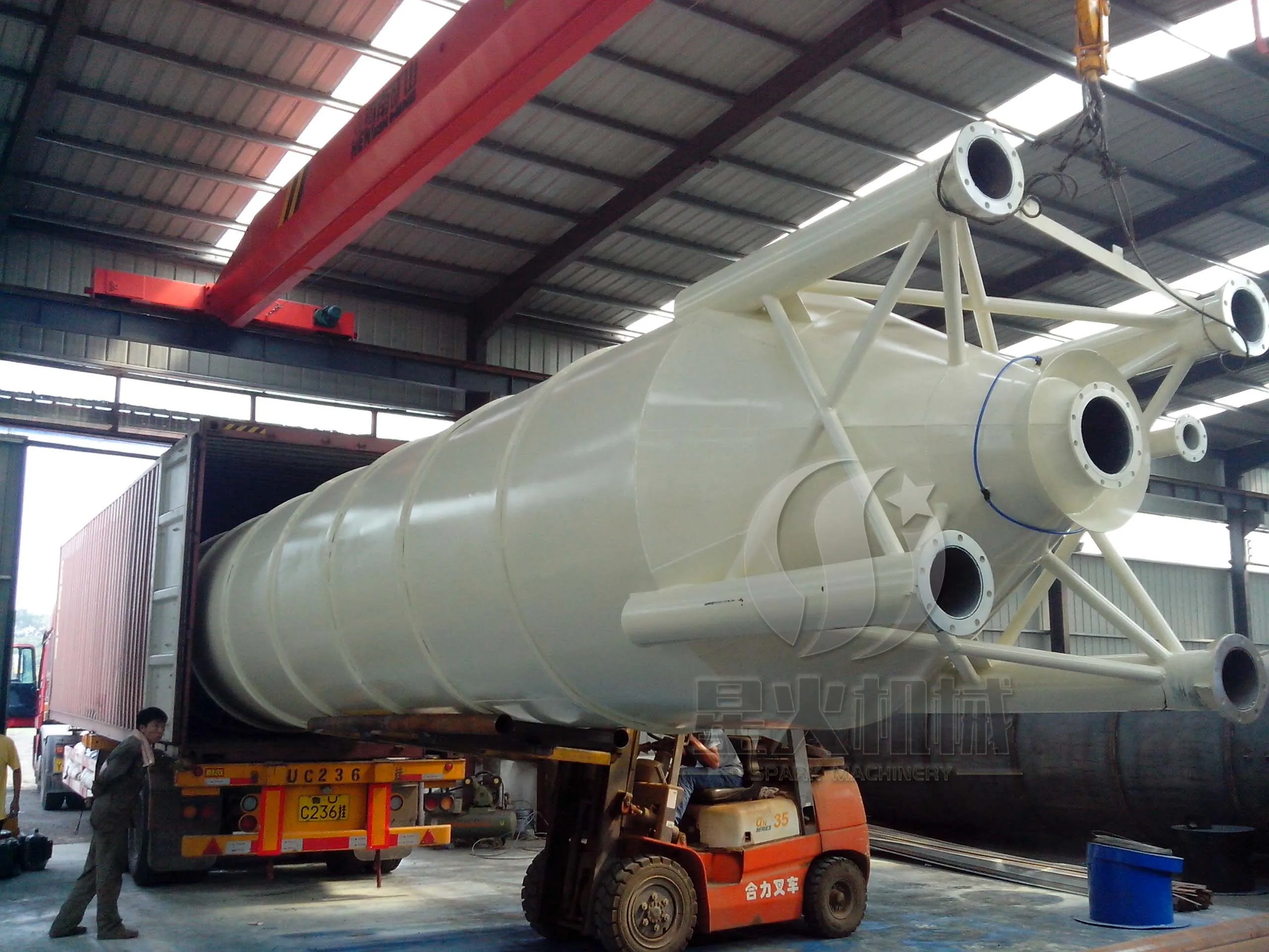 Small Capacity Bulk Cement Hopper,big Bag Cement Silo with Screw ...