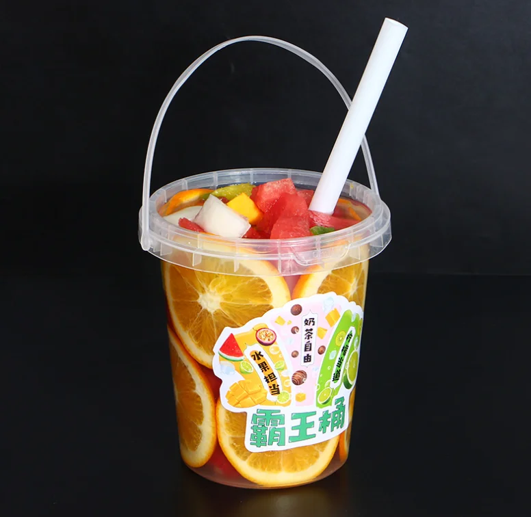 500ml 700ml 1000ml Fruit Tea Bucket Hand Pp Material New Milk Tea Cup ...