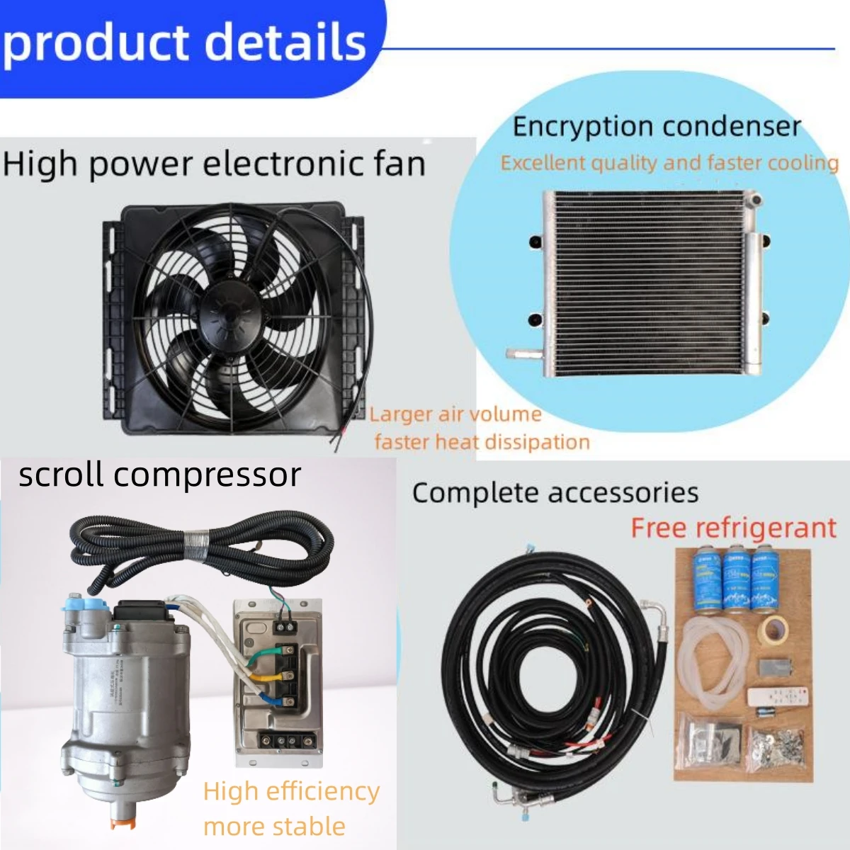 Auto Air Conditioner Condensers Evaporators Coils Heat Exchanger Unit ...