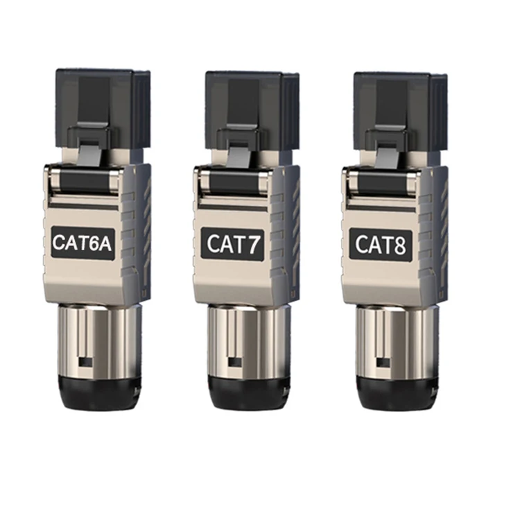 CAT8 RJ45 Connector - Toolless Male Plug for Networking