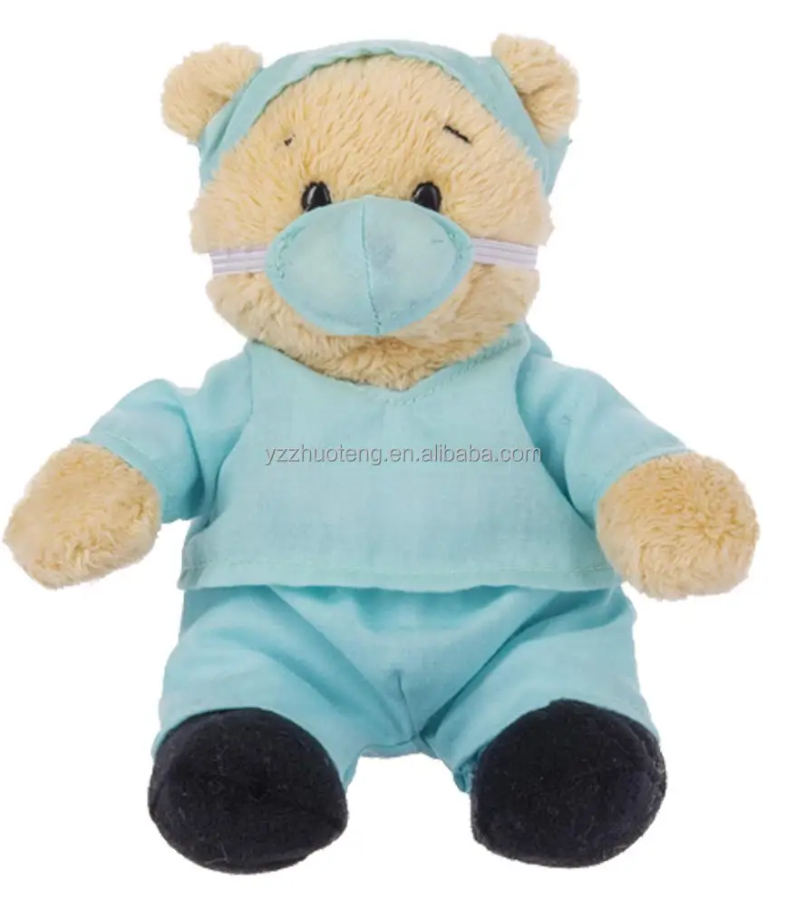 Custom Stuffed Doctor Nurse Teddy Bear with Stethoscope