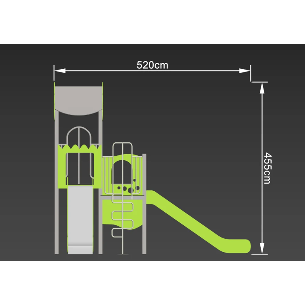 HPL New Materials Preschool Children Outdoor Plastic Slide Playground ...