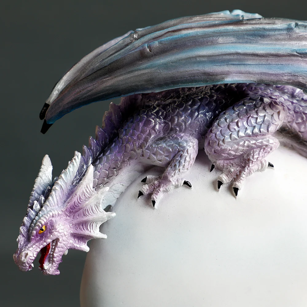 Oem Poly Resin Figurine Full Moon Dragon Customs Dragon Statue - Buy ...