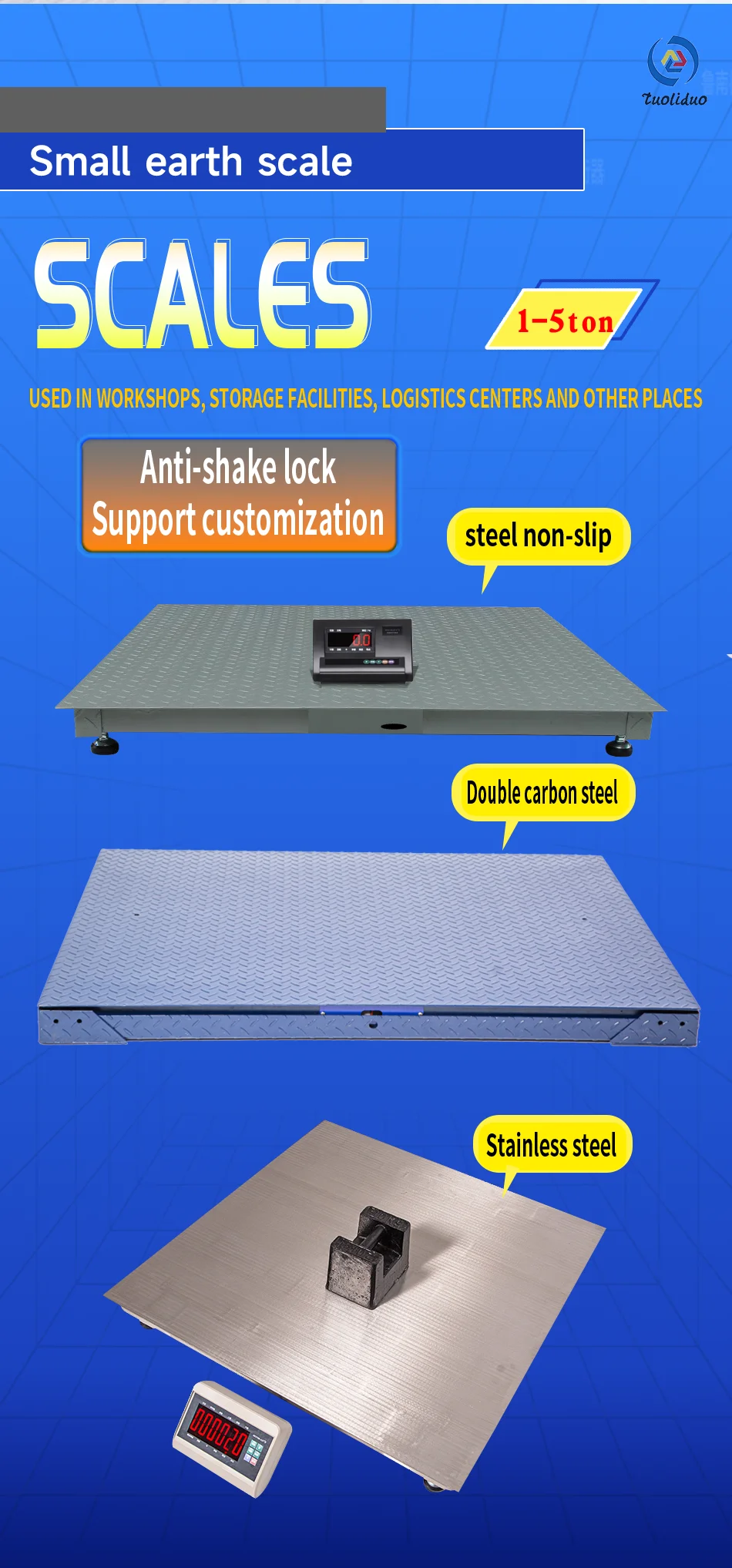 3 Ton Stainless Scale Construction Industry Floor Scale: Escort For ...