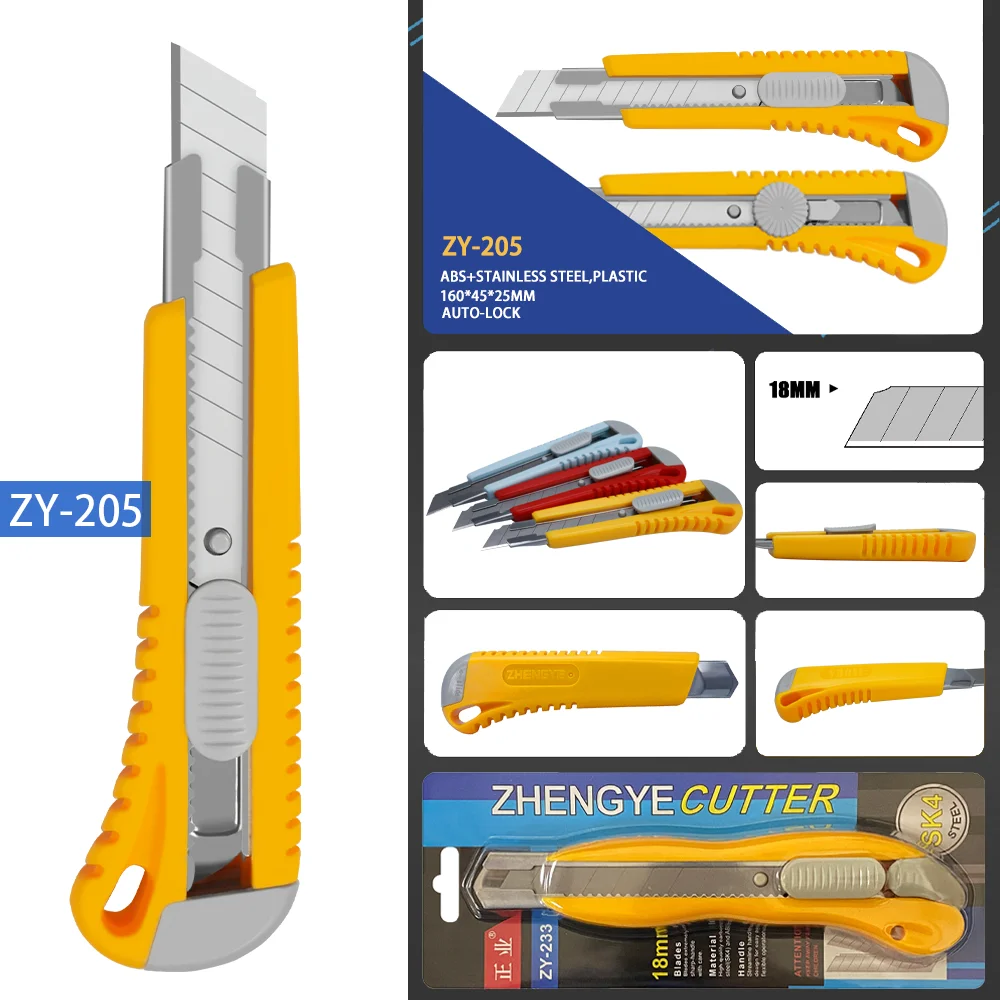 Japanese Plastic Grip 18mm Snap Off Blades Box Cutter Utility Knife ...