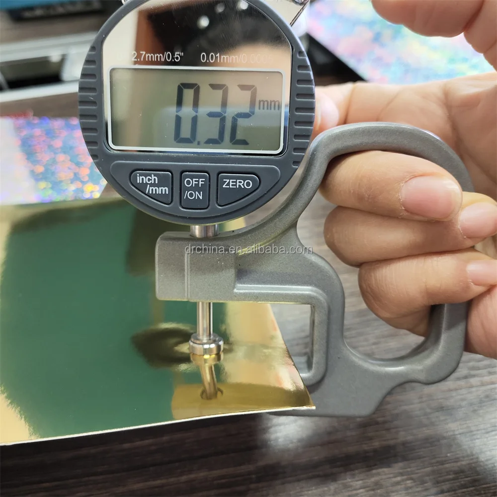 A4 Size Gold Mirror Paper Diy Greeting Cards Christmas Decor Metallic ...