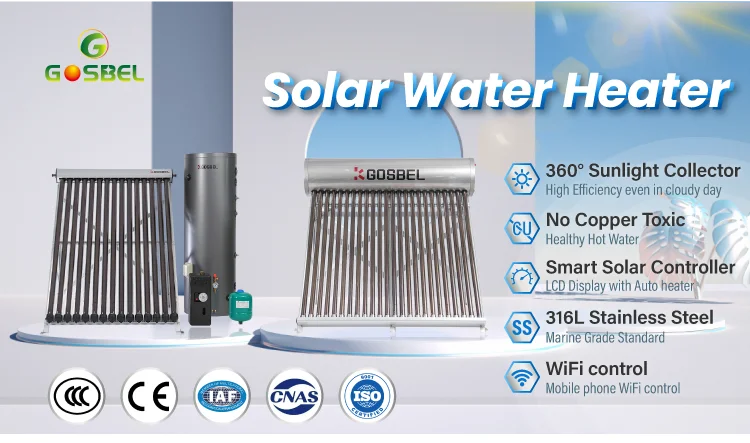 Gosbel High Pressure Heat Pipe Vacuum Tubes Solar Collectors Solar ...