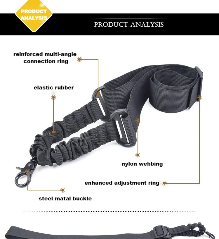 Special Forces Single Point CS Tactical Cross-Band Gun Strap Waterproof ...