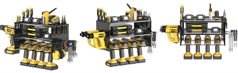 Workshop Tool Room Warehouse Heavy Duty Pegboard Power Tool Rack ...