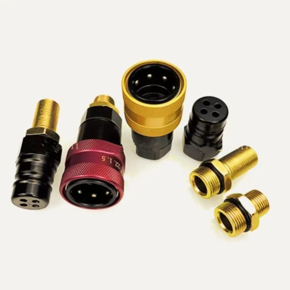 Self-sealing Valve Quick Connector For Trailer Spiral Air Pipe Truck ...