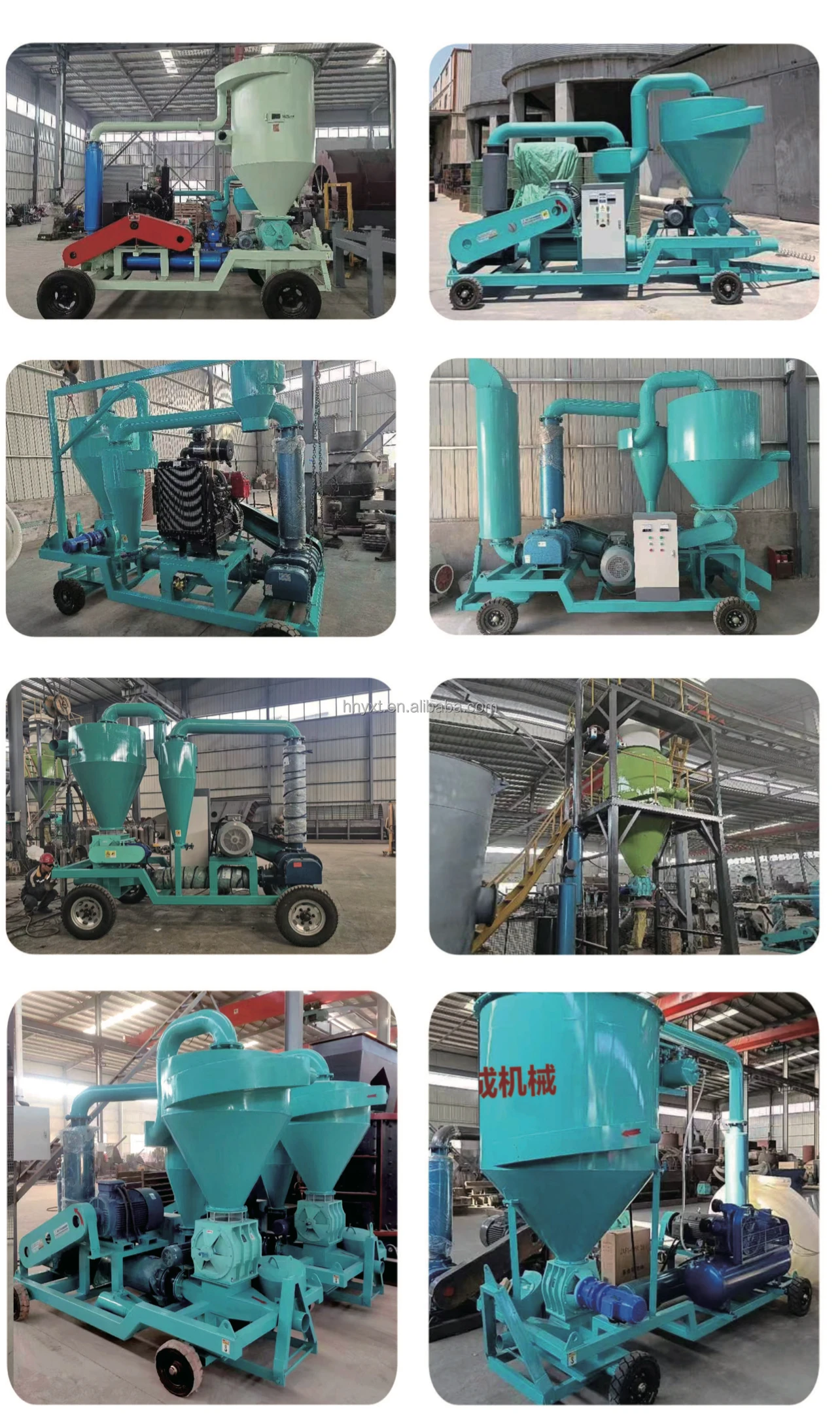 Mobile Pneumatic Grain Suction Machine Rice Corn Grain Suction Loading ...