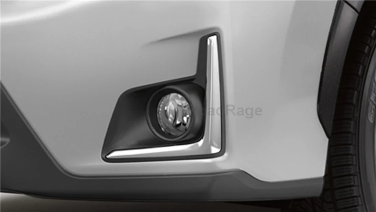 자동차 부품 바디 키트 전면 안개등 램프 베젤 커버 키트 스바루 크로스 스트렉 XV 2016 2017 적합 OEM ...