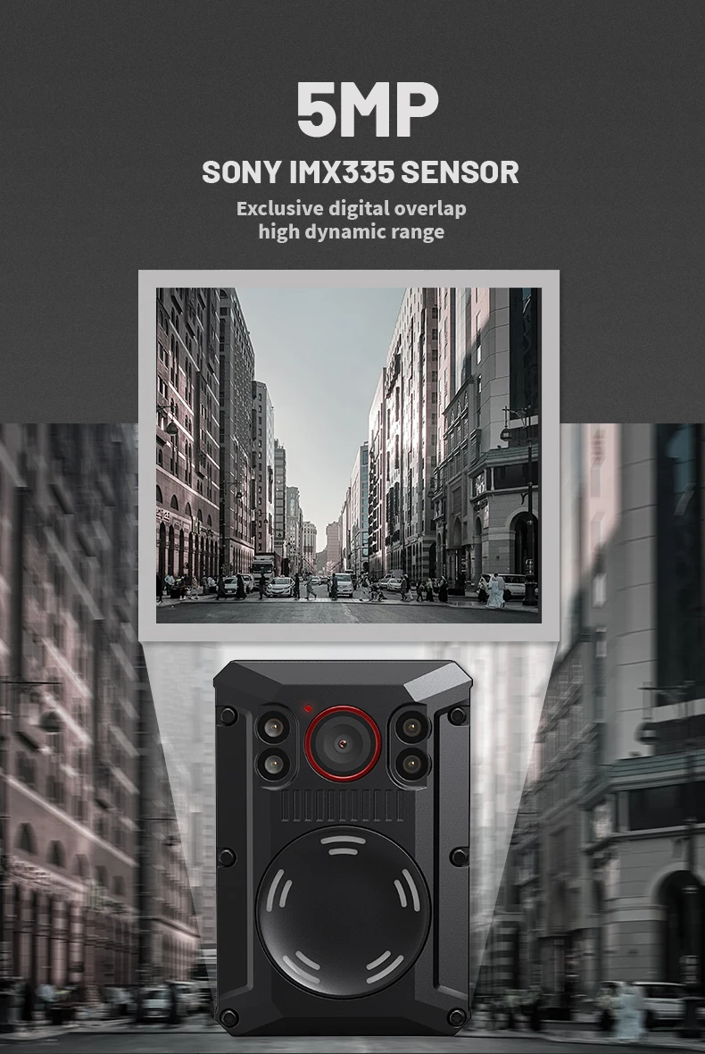 1600P Body Camera with Star Night Vision & Wi-Fi Support