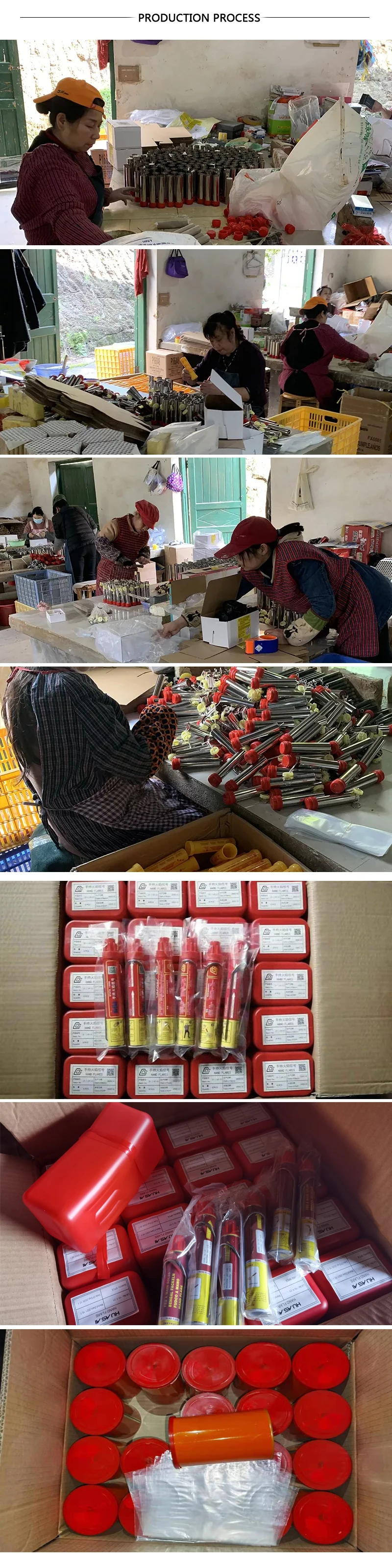 Hot Item Dns Red Signal Hand Flare Sos Handheld 60s Torch Buoyant ...