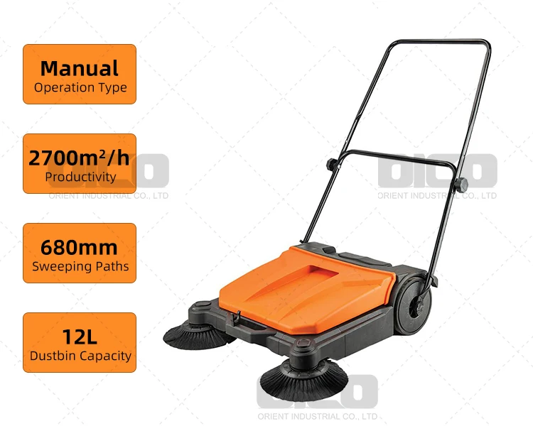 Hand Power Pavement Sweeping Machine Concrete Floor Sweeper| Alibaba.com