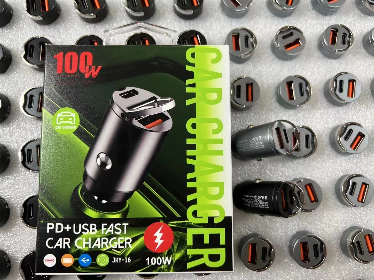 Usb 100w Mini Qc3.0 Car Cigarette-lighter Charger Super Fast Charge ...