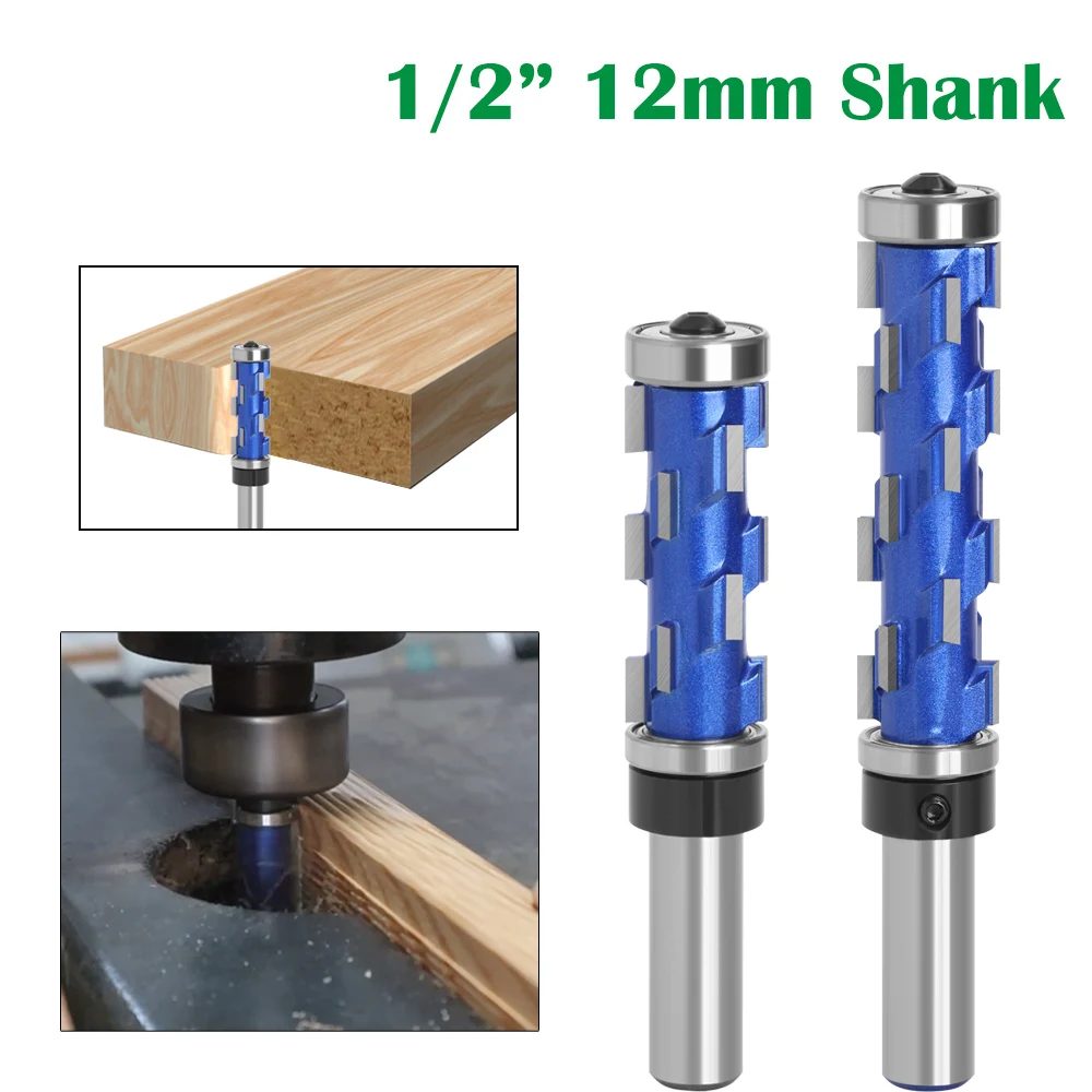 12mm 1/2" Shank Double Bearing Spiral Flush Trim Router Bit Milling ...