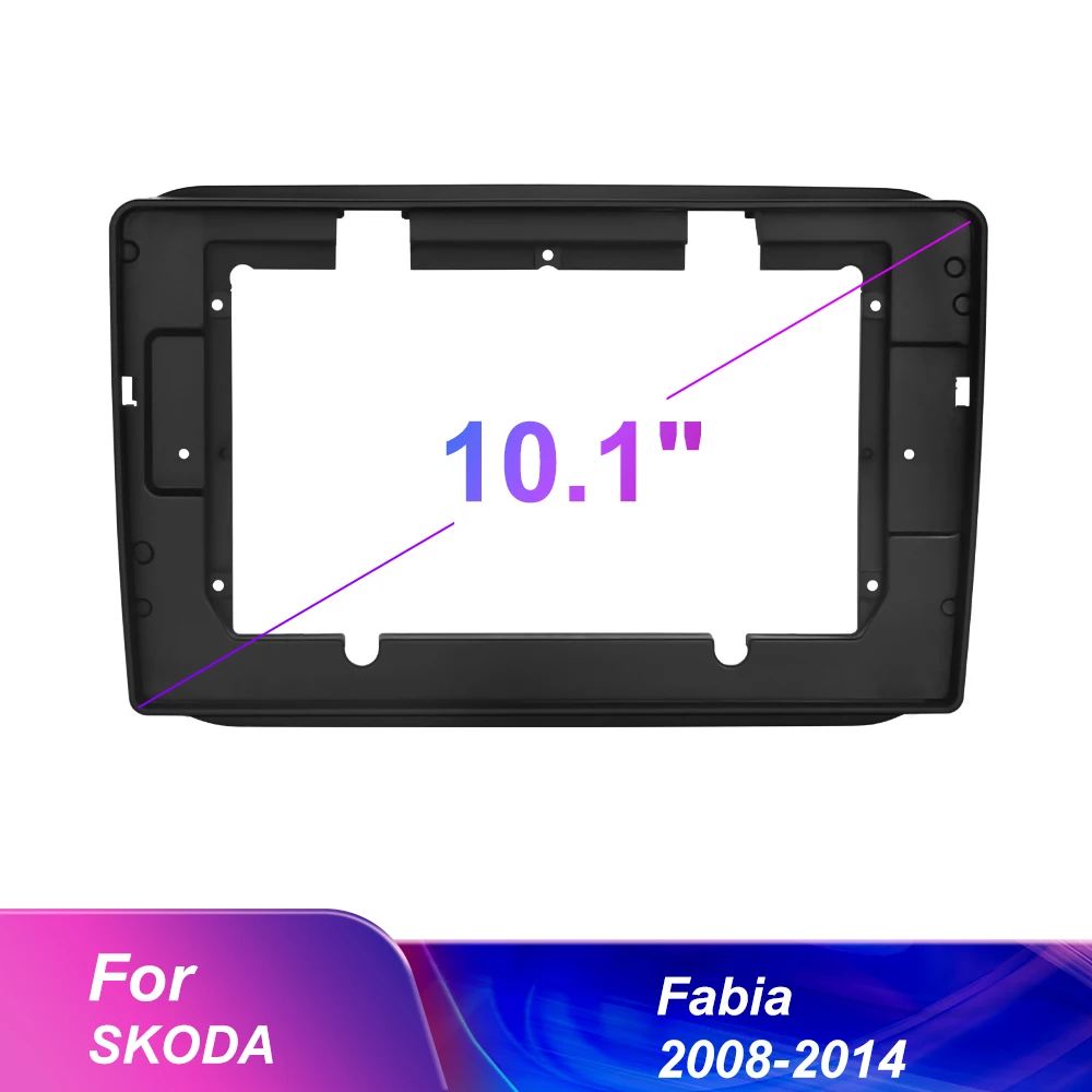 Podofo Dash Kit for Skoda Fabia 2008-2014 - 10'' Car Radio