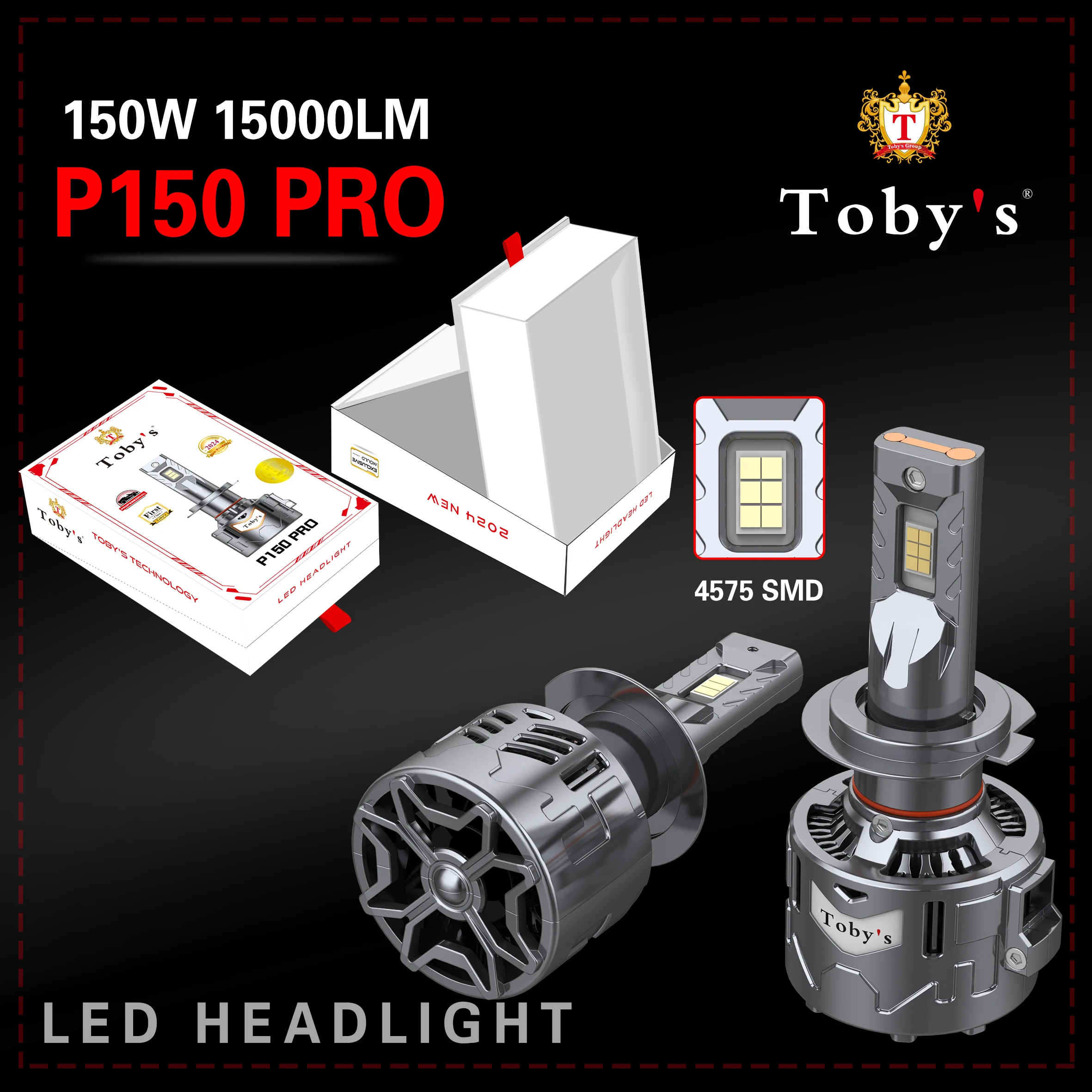 Tobys Factory New Design High Power P160 Pro 320w 32000lm Car Led Headlight H7 H11 H4 Car Led ...