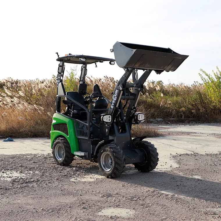 EVERUN ER08E EPA Approved Construction Hydraulic Wheel Loader Machine ...