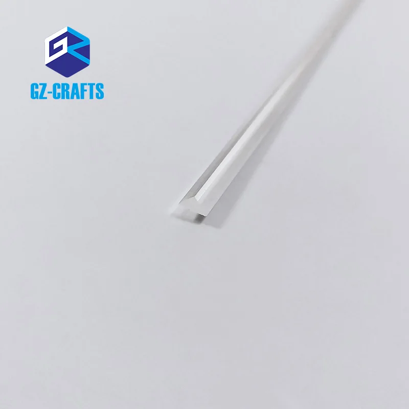 Clear Extruded Triangular Rod Cube Acrylic Transparent Right Angle Rod ...