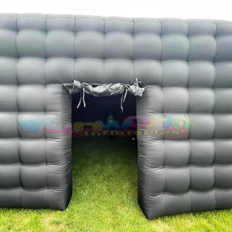 Commercial Party Portable Black Inflatable Nightclub Cube Party Bar ...