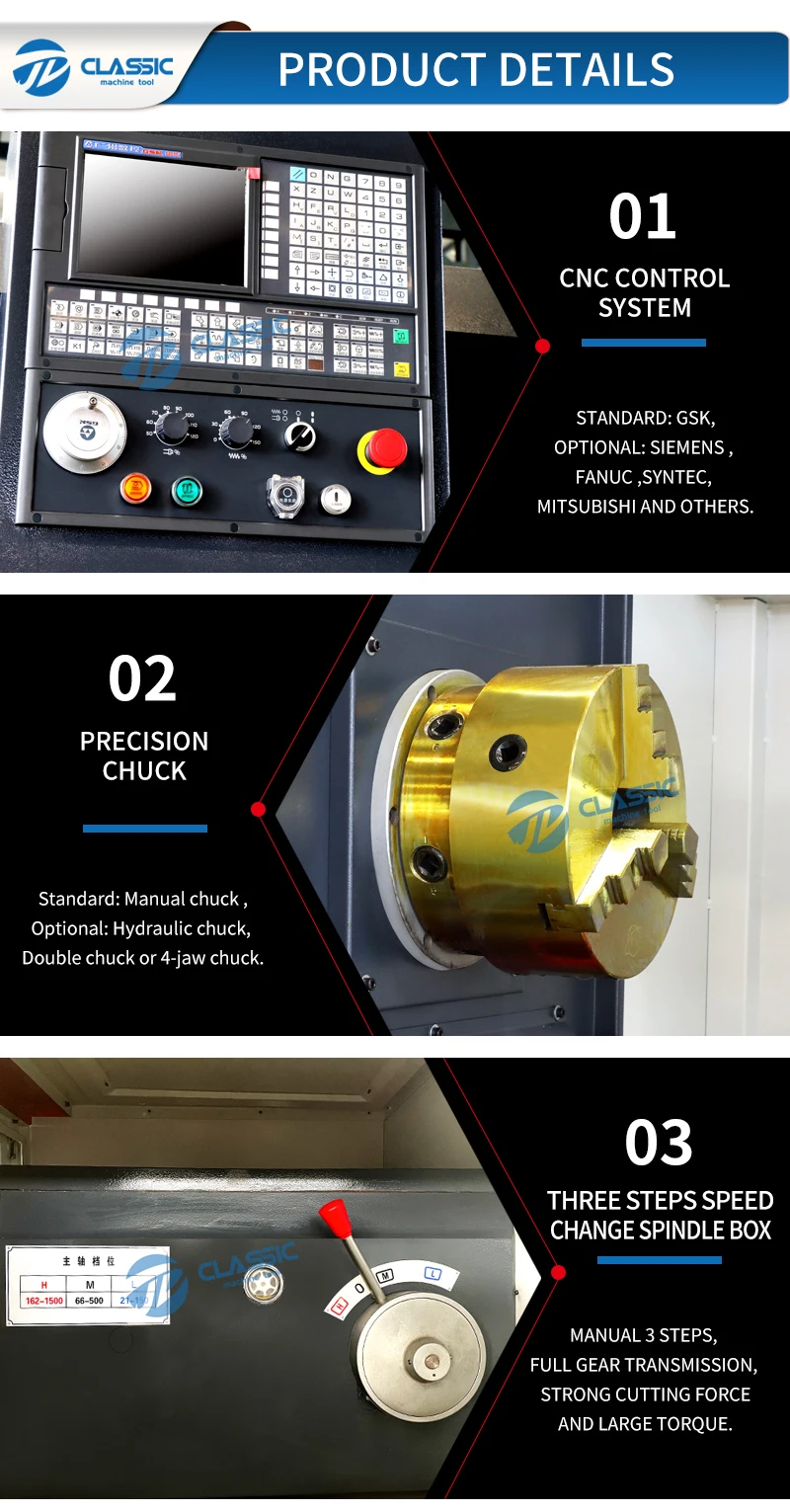 China Cnc Lathe Machine Horizontal Cak6150 Cnc Lathe For Sale - Buy Cnc Turning Lathe Machine ...