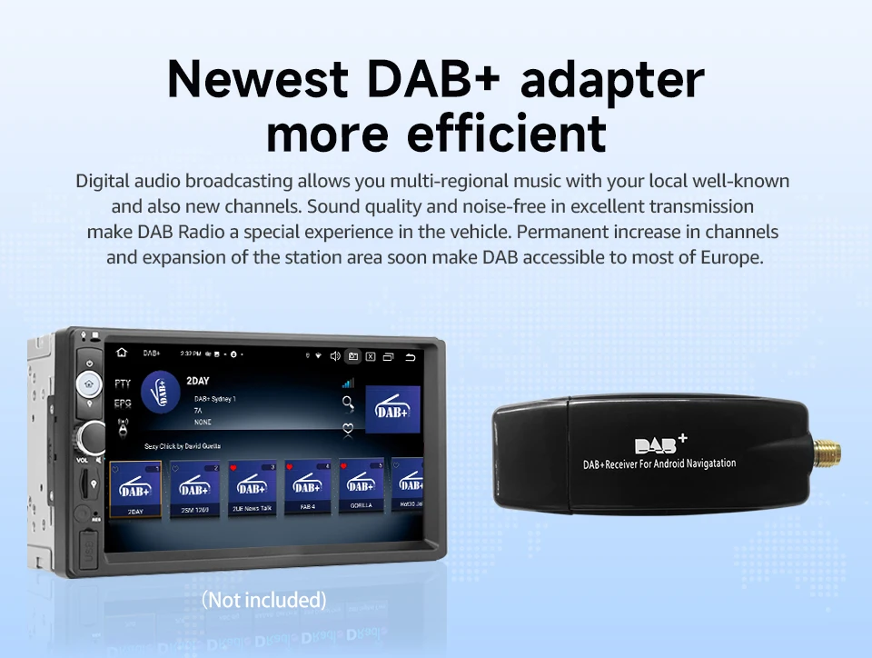 DAB+ Antenna Digital Radio Receiver Tuner Receiver for Universal ...