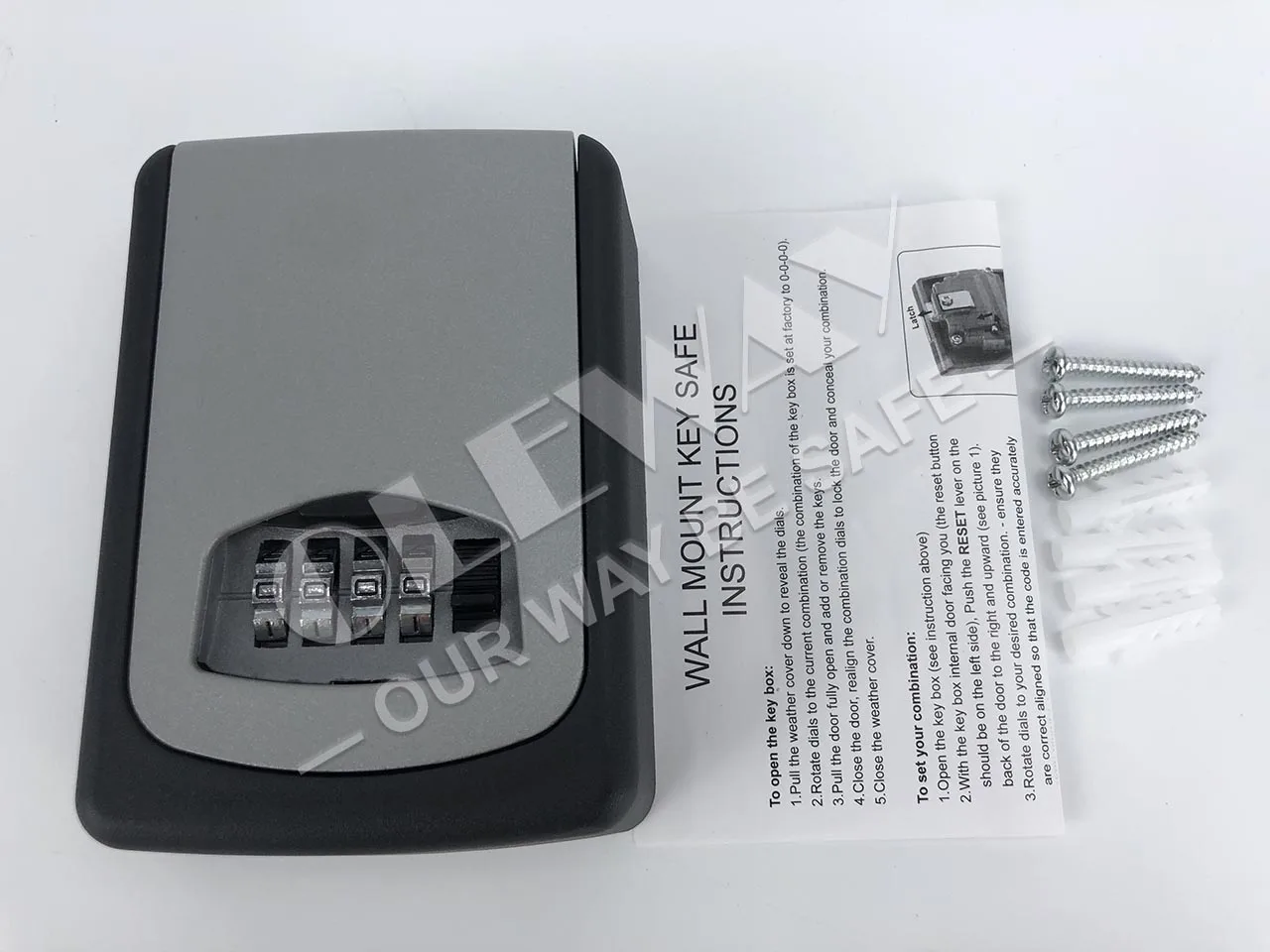 Zinc & Aluminium Alloy Combination Key Lock Box Wall Mount - Odm