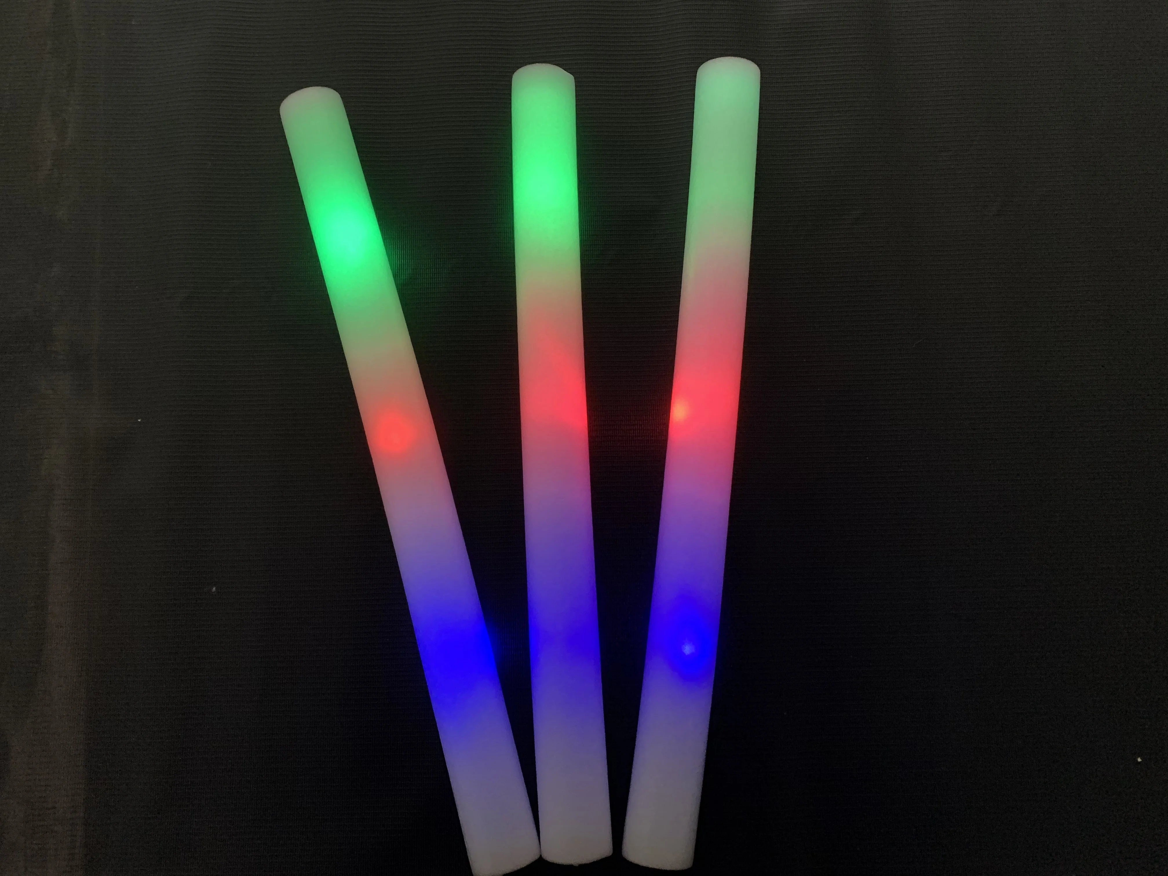 Custom Party Supplies - LED Foam Sticks with RGB Lights