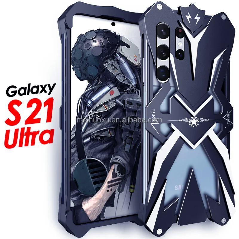 Luxury Armor Metal Aluminum Back Cover For Samsung Galaxy S23 S22 S21 ...