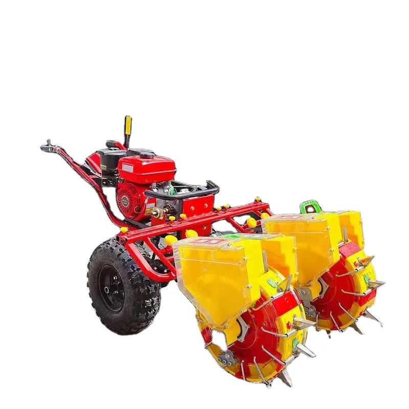 6hp Gasoline 2 Row Seeder With Fertilizer Corn Peanut Planting Machine ...