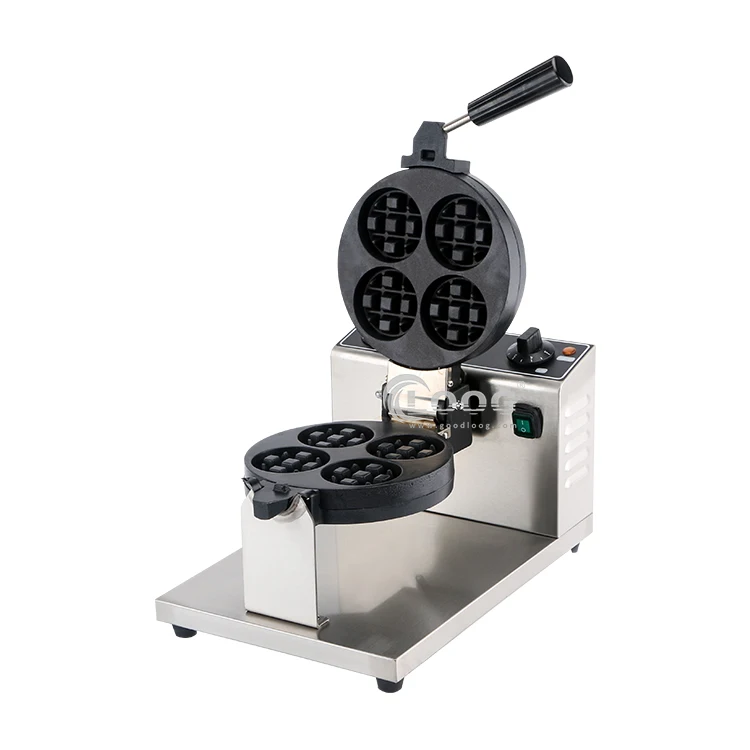 New Arrival Horeca Waffle Machine Commercial 4 Round Mini Waffle Maker ...