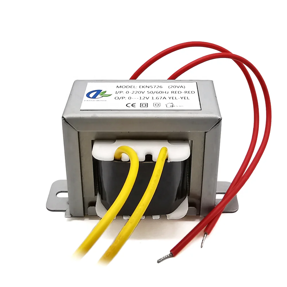220v 230v 240v to 12V/24V/36V EI57 15VA Transformer for public ...
