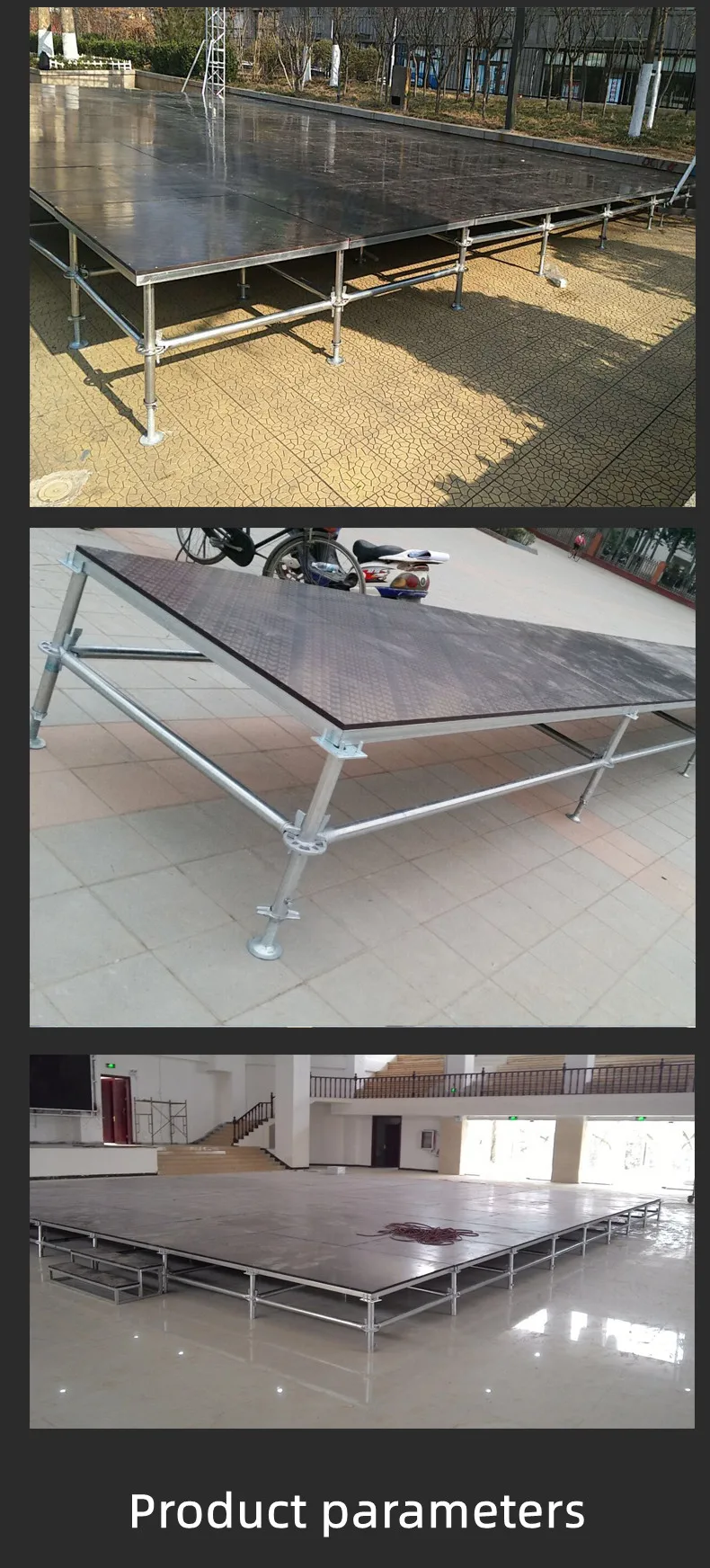 Aluminum Stage Mobile Show Stage Portable Truss Display Outdoor Folding ...