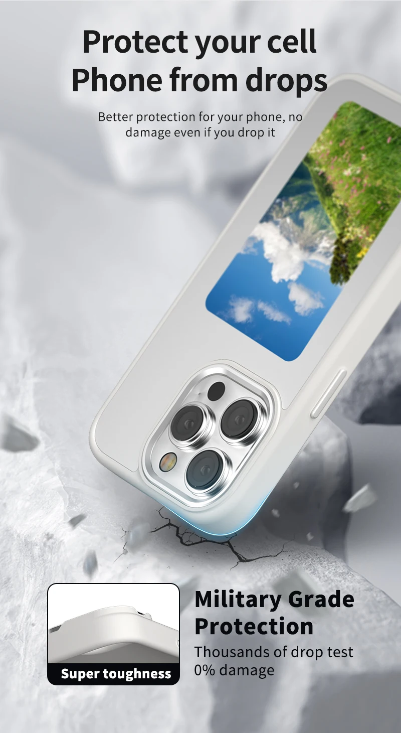 Luxury Nfc Smart E Ink Screen Display More Colorful Mobile Phone Case ...