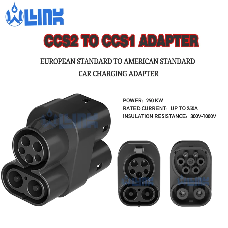 Electric Vehicle Evse Dc Charger Station Ev Connectors 200a Ccs1 To Ccs2 Ev Charger Adapter ...