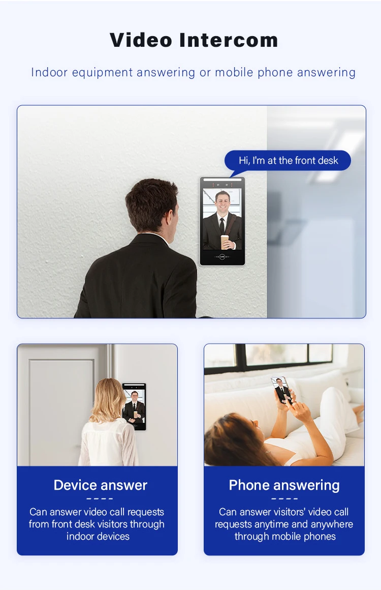 8 Inch Aluminum Housing Facial Authentication Access Control Panel ...