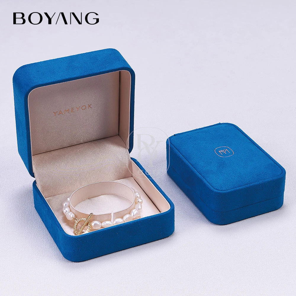 Custom Newest Luxury Blue Ring Necklace Bracelet Packaging Plastic ...