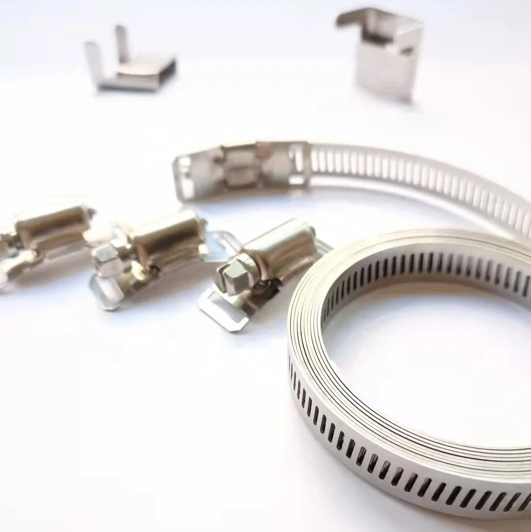 Stainless Steel 12.7x0.6mm Type Perforated Endless Band Roll Hose Clamp ...