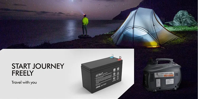 6DM7 Battery - Reliable Maintenance Free Generator Battery