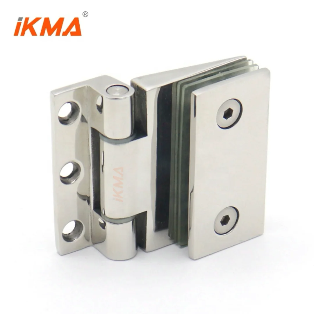 90 Degree Wall To Glass Stainless Steel 304 Bearing Inelastic Without Spring Shower Door Pivot ...
