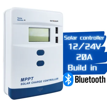 Gcsoar Mb2024 Mppt 12v 24v 20a Solar Charge Controller With Ble - Buy High Voltage Mppt Solar ...