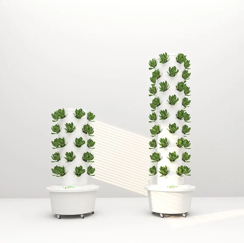 Vertical Farming Agricultural Hydroponics Tower System In Vegetables