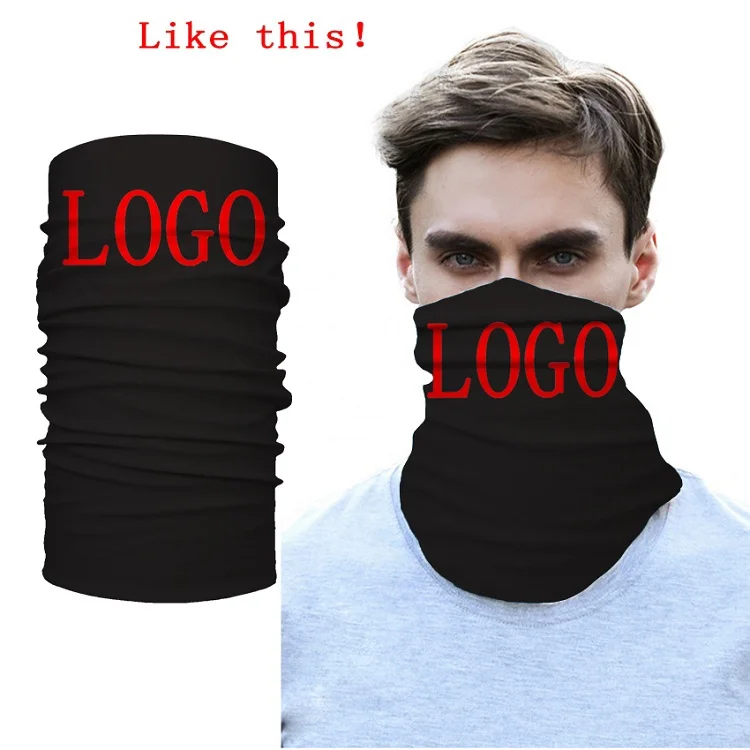 Custom Logo Customized Buffs 100% Polyester Sports Seamless Tube ...