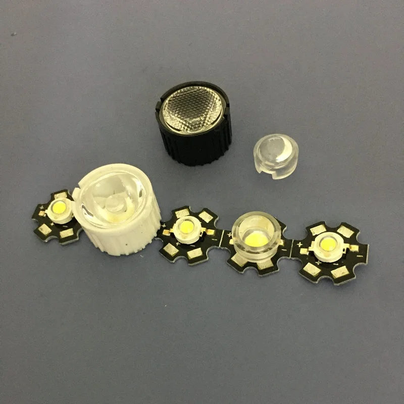 Mini 13mm 1W 3W LED Lens - 15 to 90 Degree Acrylic PMMA