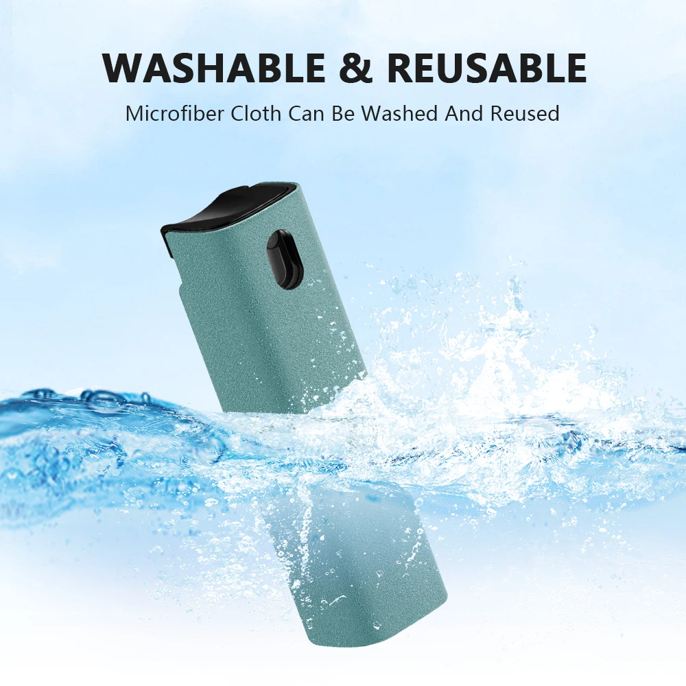 2-in-1 10ml Phone Screen Cleaner Spray Bottle With Microfiber Cloth And ...