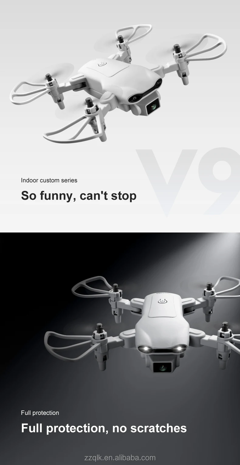 Mini V9 Folding Dual Camera Small 4k Hd Aerial Photography Remote ...