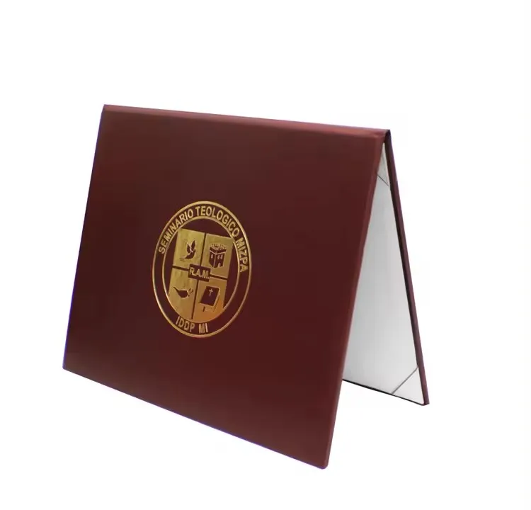 Magnetic Pocket A4 Leather Certificate Folder - Buy Wholesale Diploma ...
