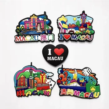 Customized Embossed Ployresin Tourist Souvenirs Usa Hongkong Macau Soft ...